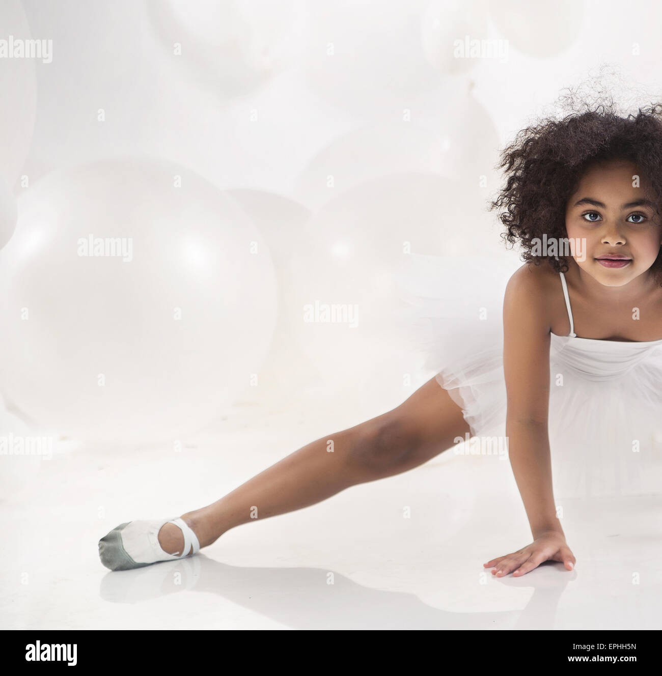 Little and cute ballet dancer during the rehearsal Stock Photo - Alamy