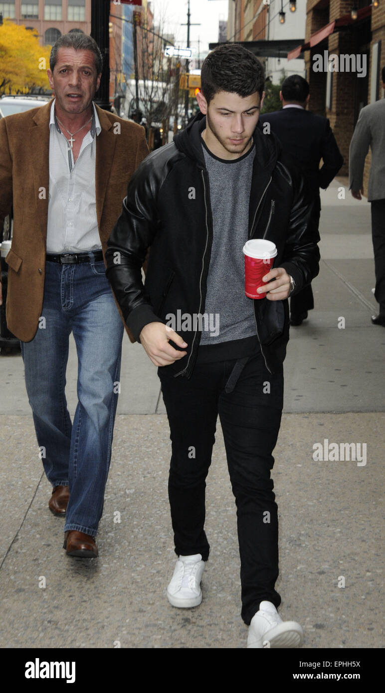 Nick Jonas out and about in TriBeCa Featuring: Nick Jonas Where: New ...