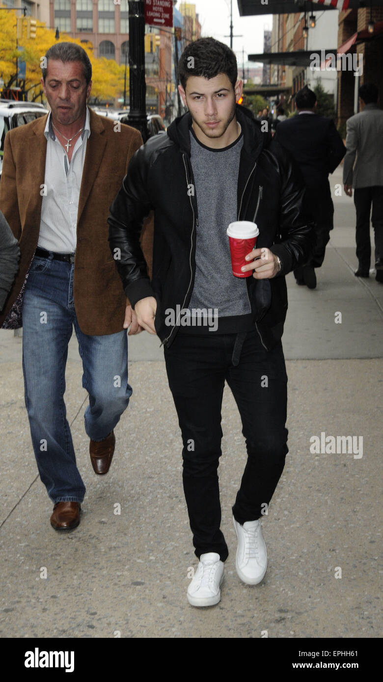 Nick Jonas out and about in TriBeCa Featuring: Nick Jonas Where: New ...
