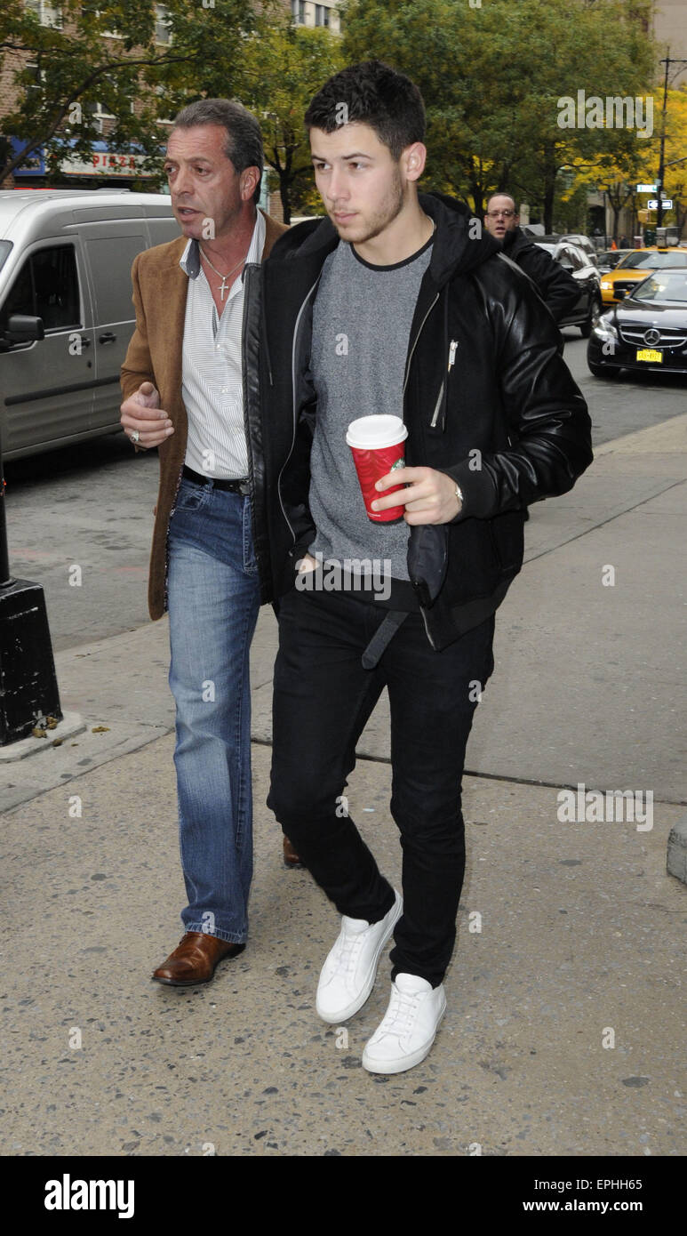 Nick Jonas out and about in TriBeCa Featuring: Nick Jonas Where: New ...