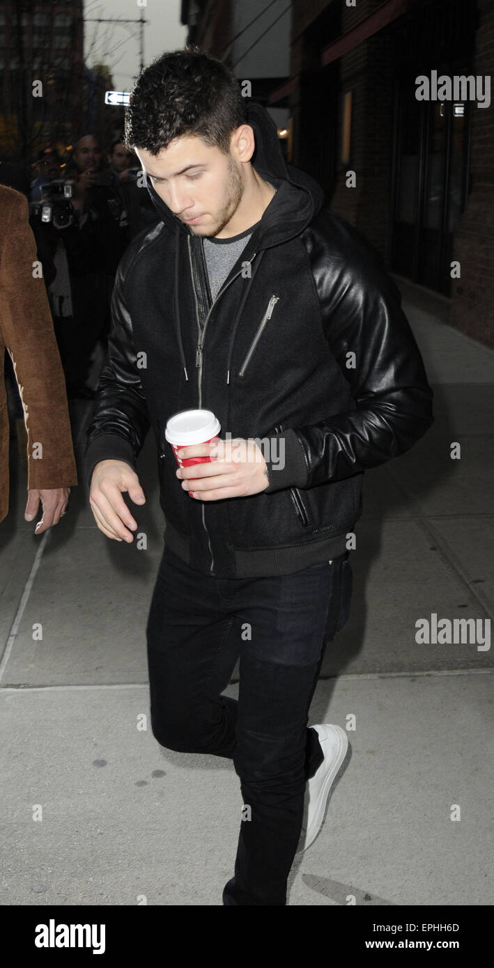 Nick Jonas out and about in TriBeCa Featuring: Nick Jonas Where: New ...