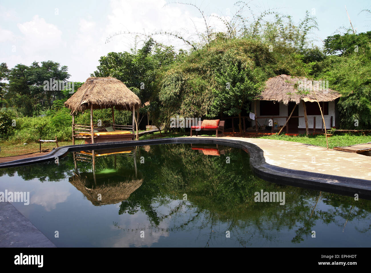 the bison resort, kabini, karnadaka Stock Photo - Alamy