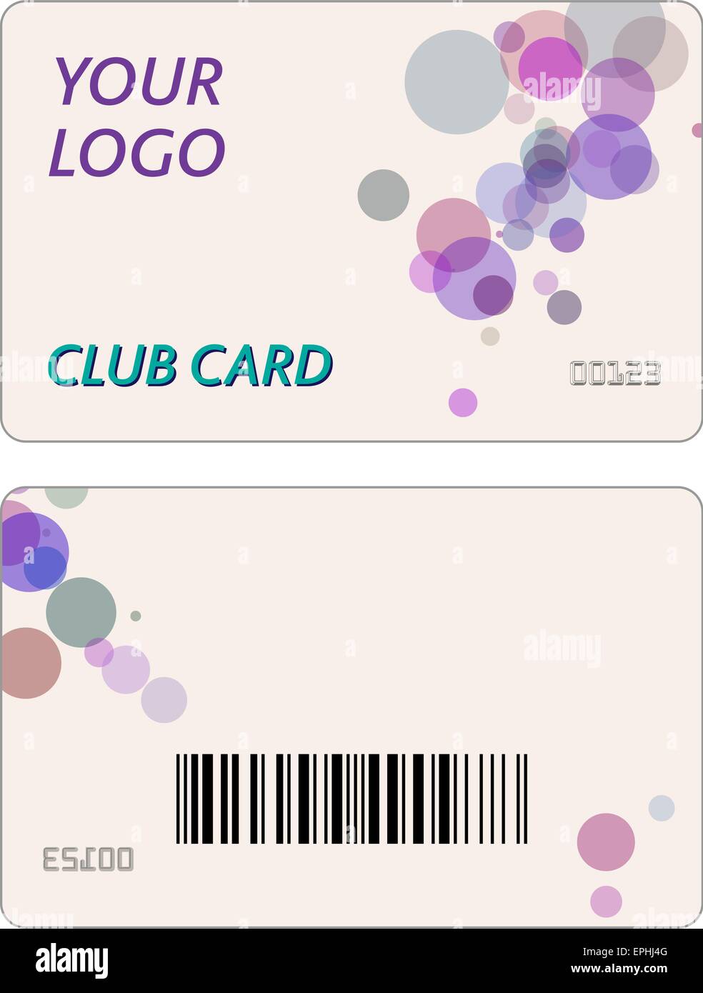 Set Of Plastic Gift Cards with Geometric Shapes Design Stock Vector ...