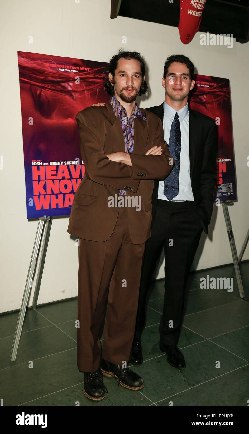 New York, NY, USA. 18th May, 2015. Josh Safdie, Benny Safdie at ...