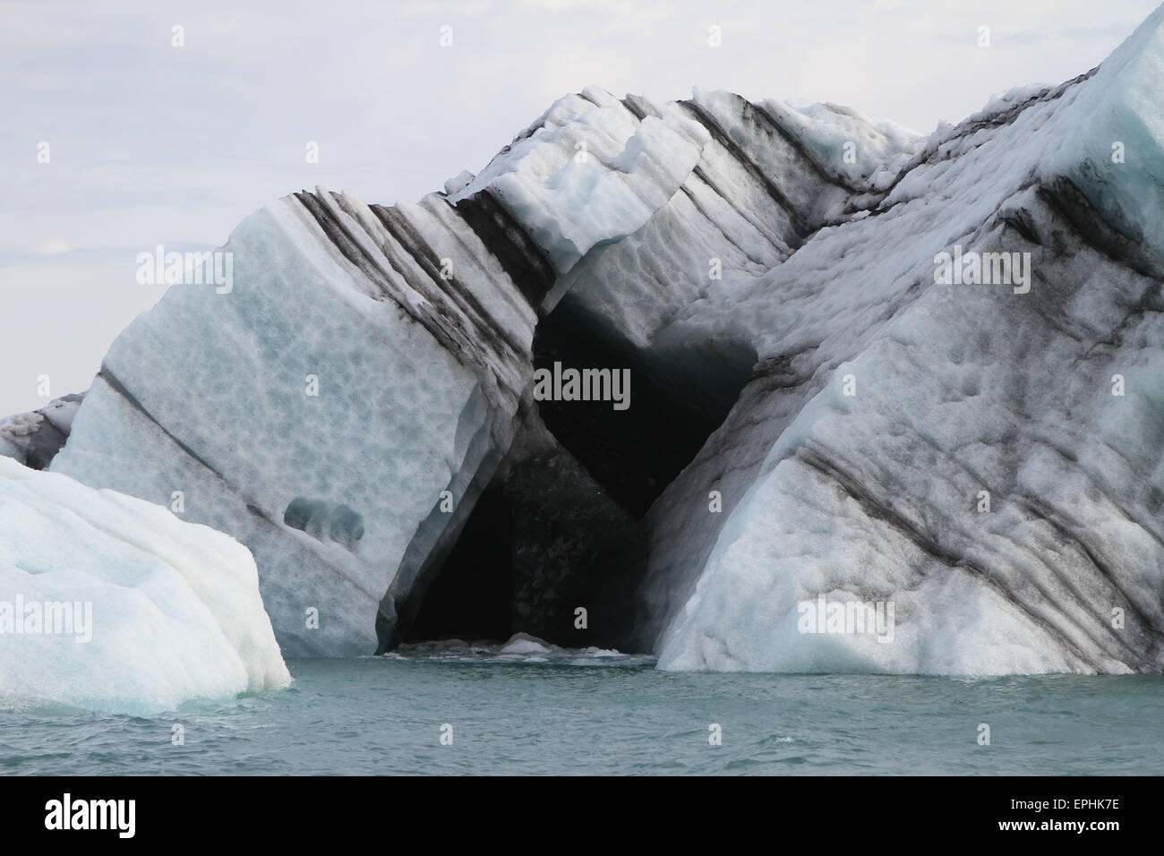 Heart of ice in an iceberg Stock Photo - Alamy