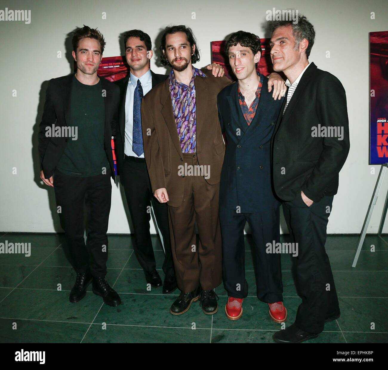 New York, NY, USA. 18th May, 2015. Robert Pattinson, Benny Safdie, Josh ...