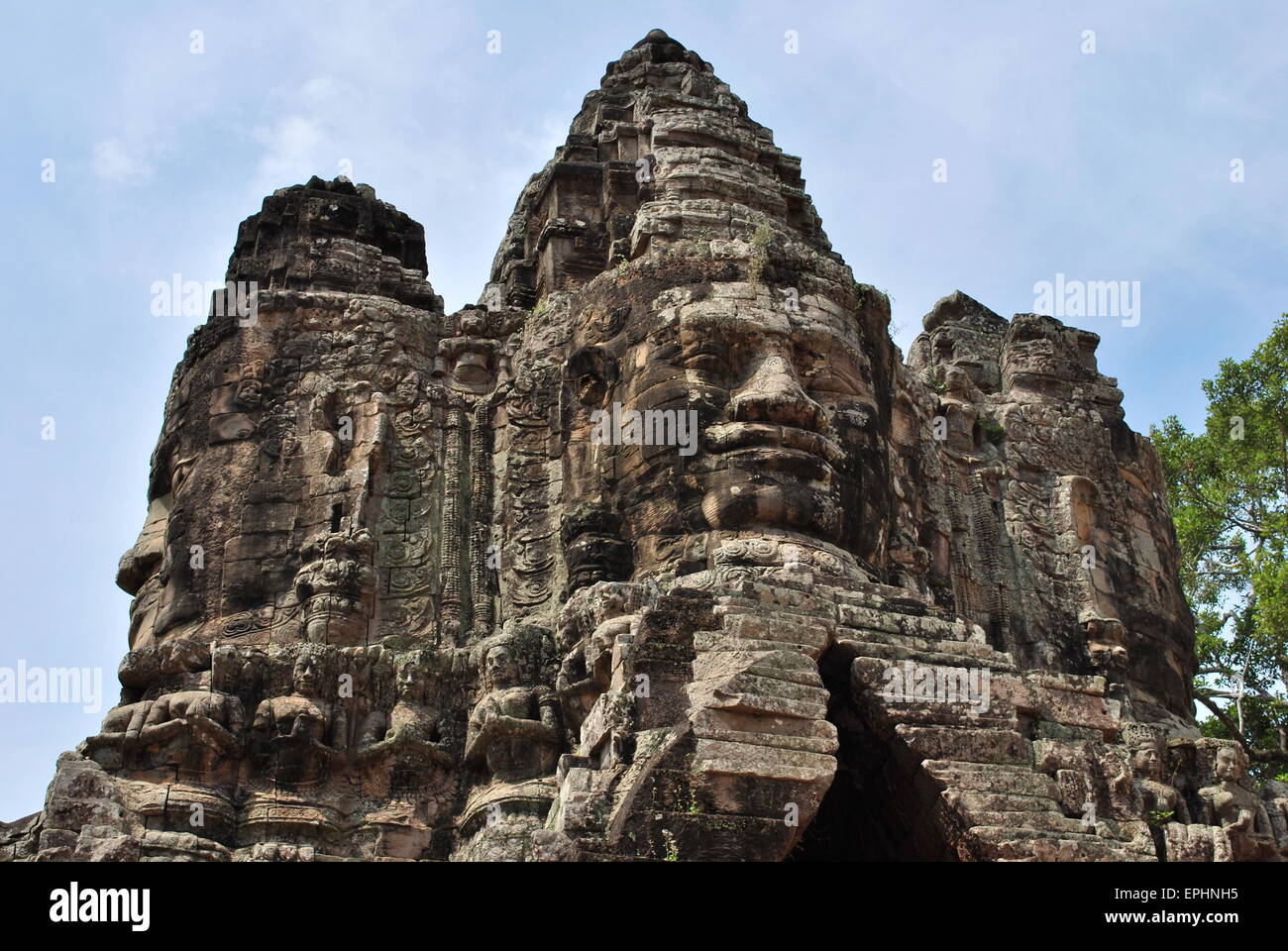 Bayon, Angkor Thom, Angkor Archaeological Park, Cambodia Stock Photo ...