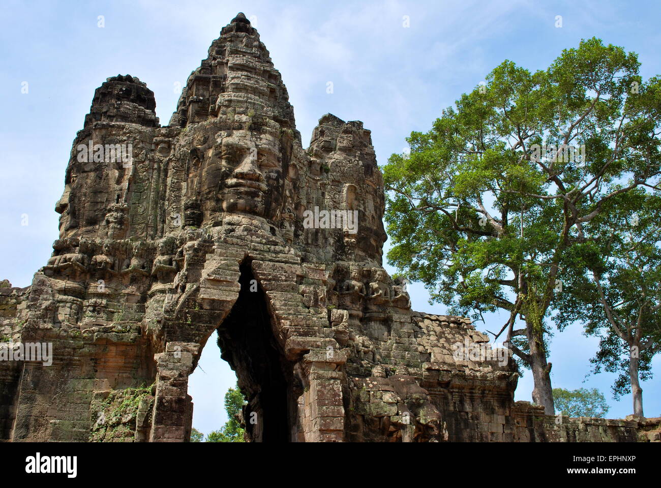 Bayon, Angkor Thom, Angkor Archaeological Park, Cambodia Stock Photo ...