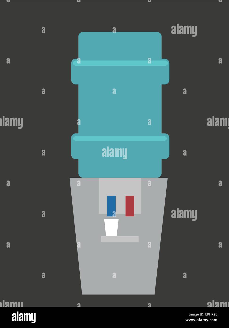 Vector illustration. Water dispencer. Office concept Stock Vector Image ...