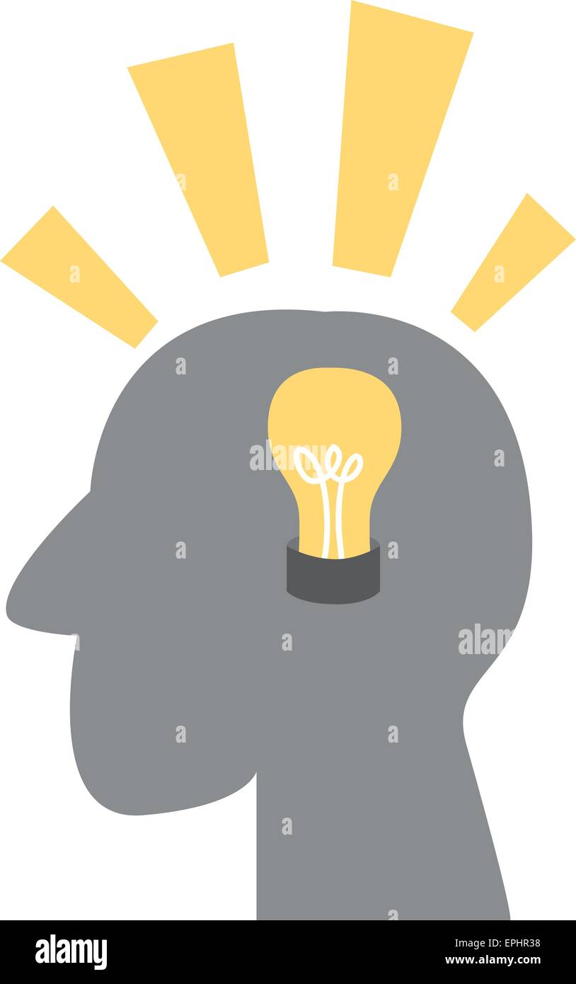 Vector illustration. New idea and business concept Stock Vector Image ...