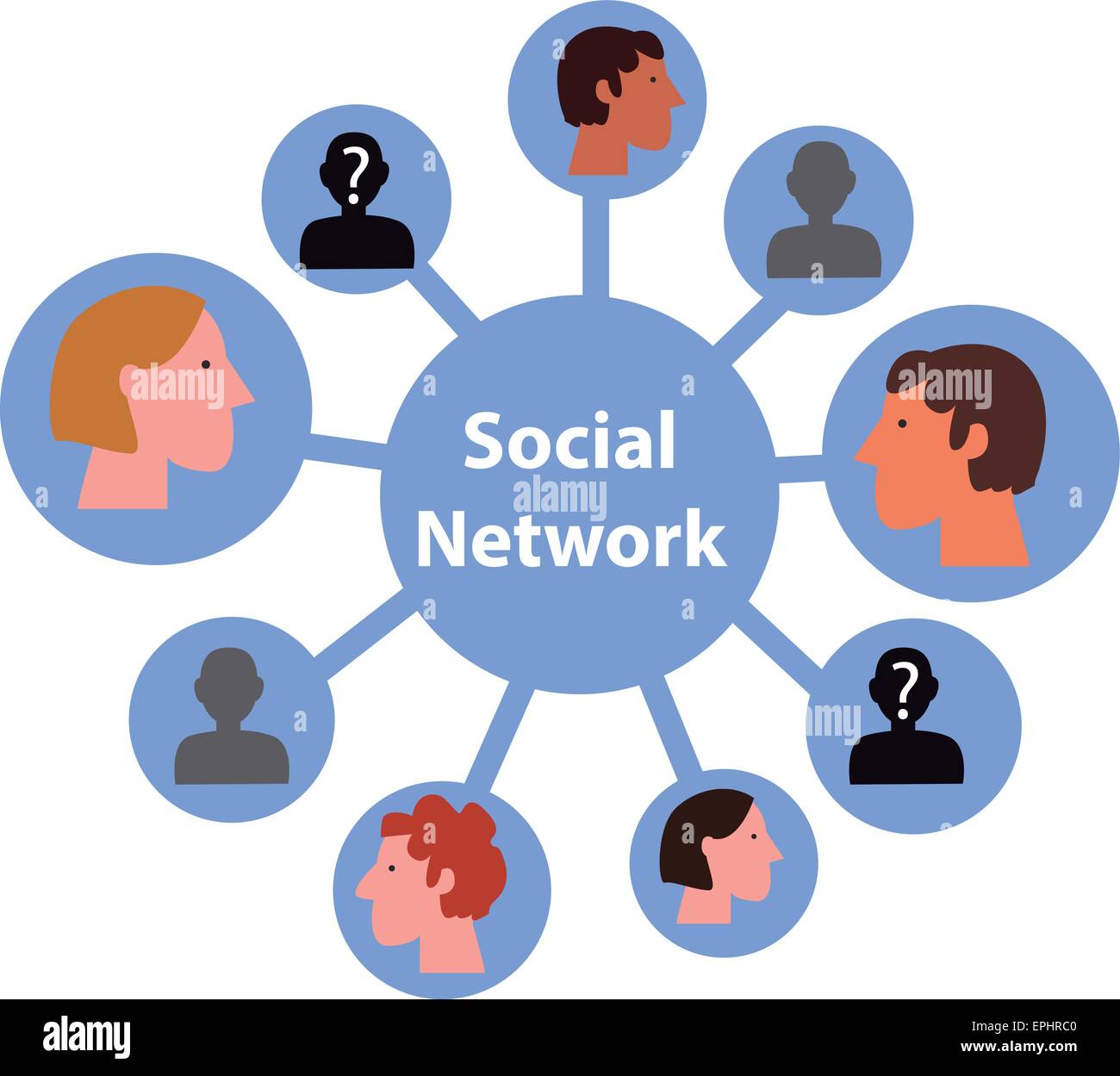 Vector illustration of social media and network concept Stock Vector ...