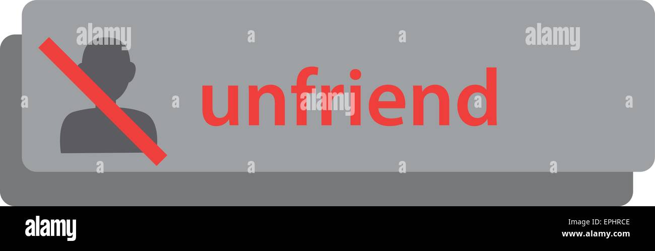 Vector illustration of social media and network concept. Unfriend ...