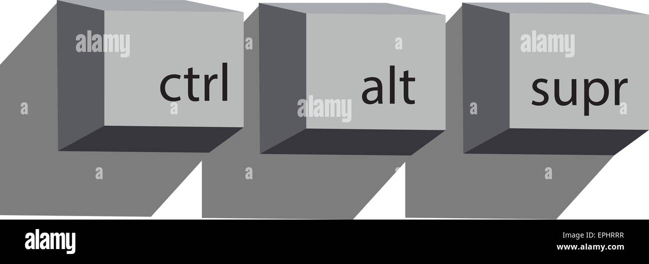 Vector illustration of keyboard buttons Stock Vector Image & Art - Alamy