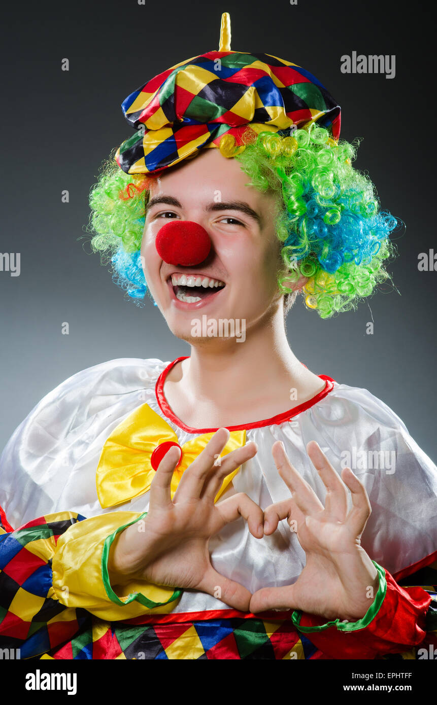 Funny clown in humor concept Stock Photo - Alamy
