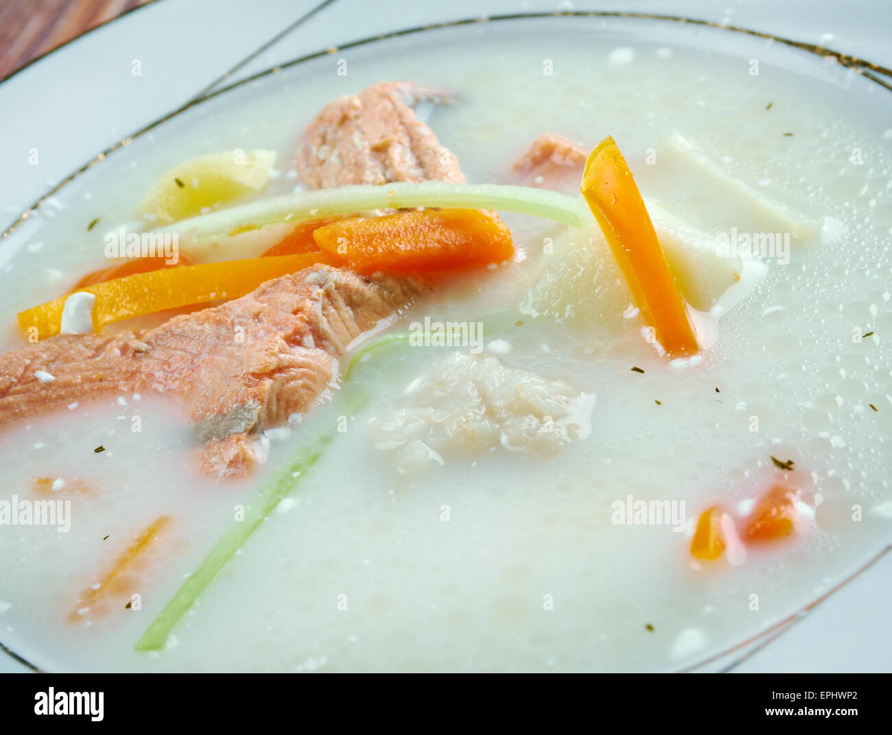 Norwegian fish soup fiskesuppe hi-res stock photography and images - Alamy