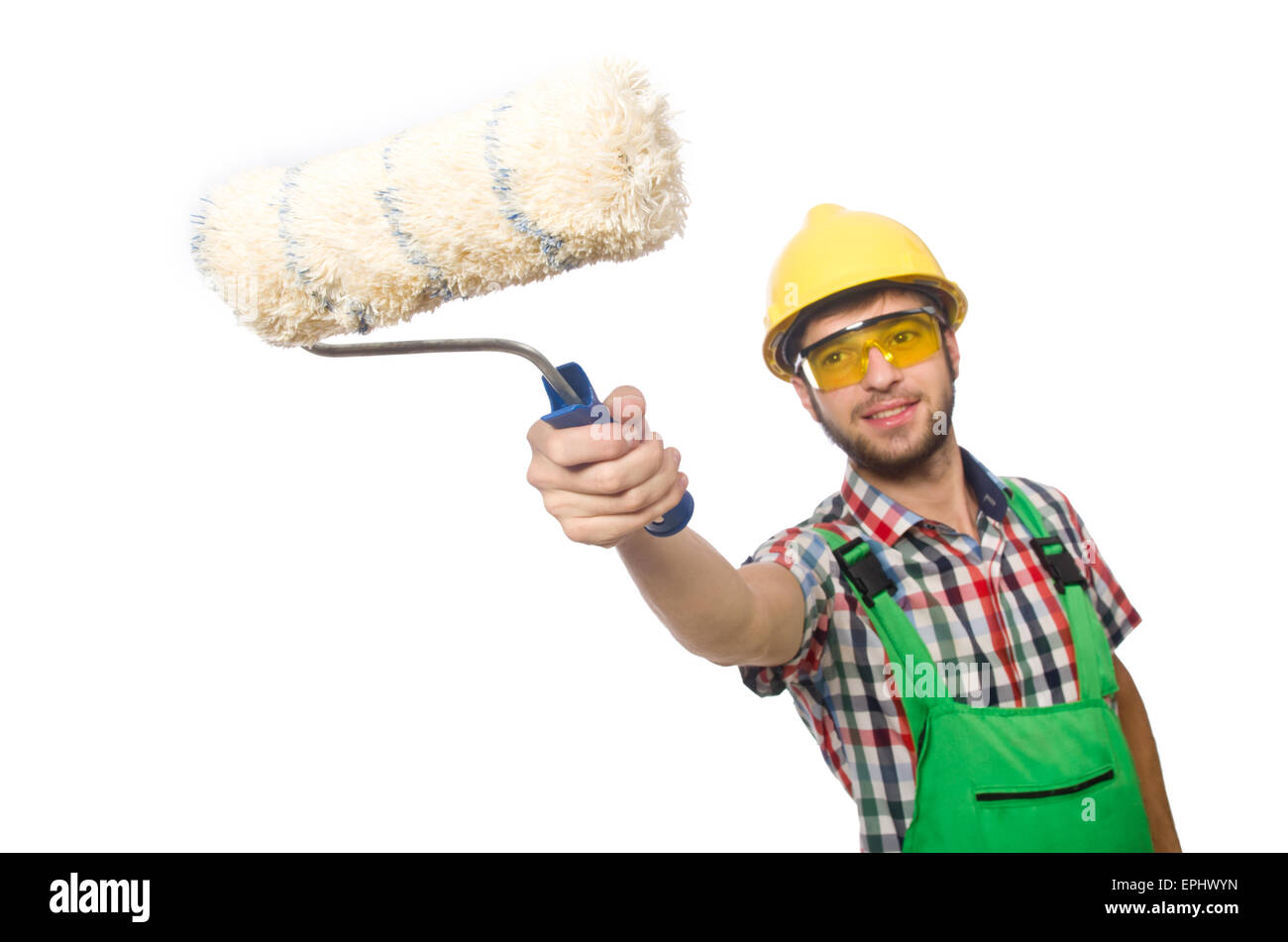 Man workman home interior domestic Cut Out Stock Images & Pictures - Alamy