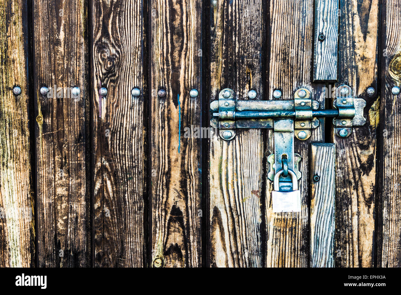 Lock on the gate Stock Photo - Alamy