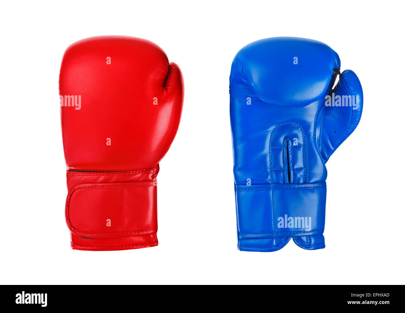Red and blue boxing gloves Cut Out Stock Images & Pictures - Alamy