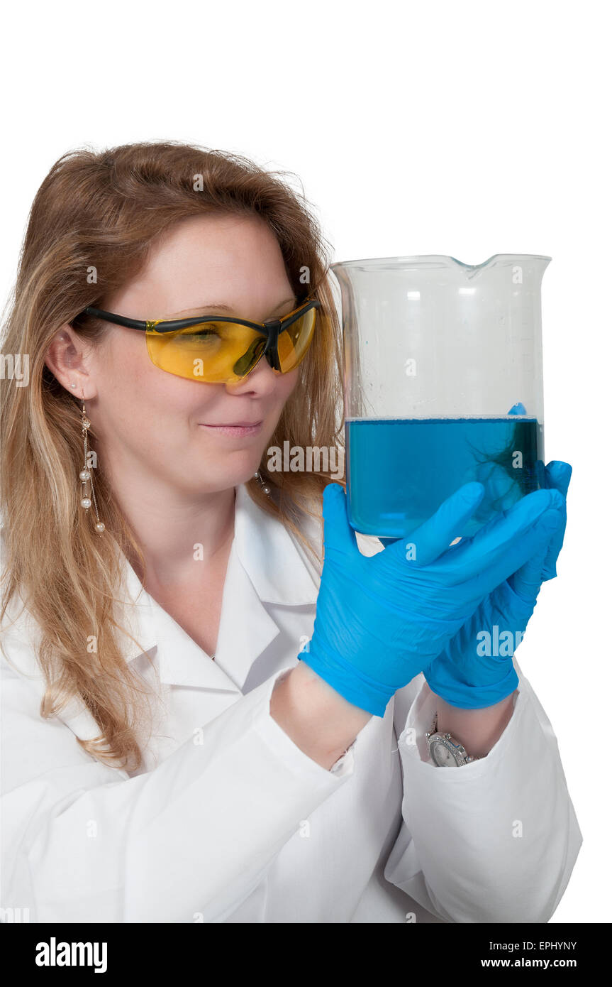 Woman laboratory container hi-res stock photography and images - Alamy
