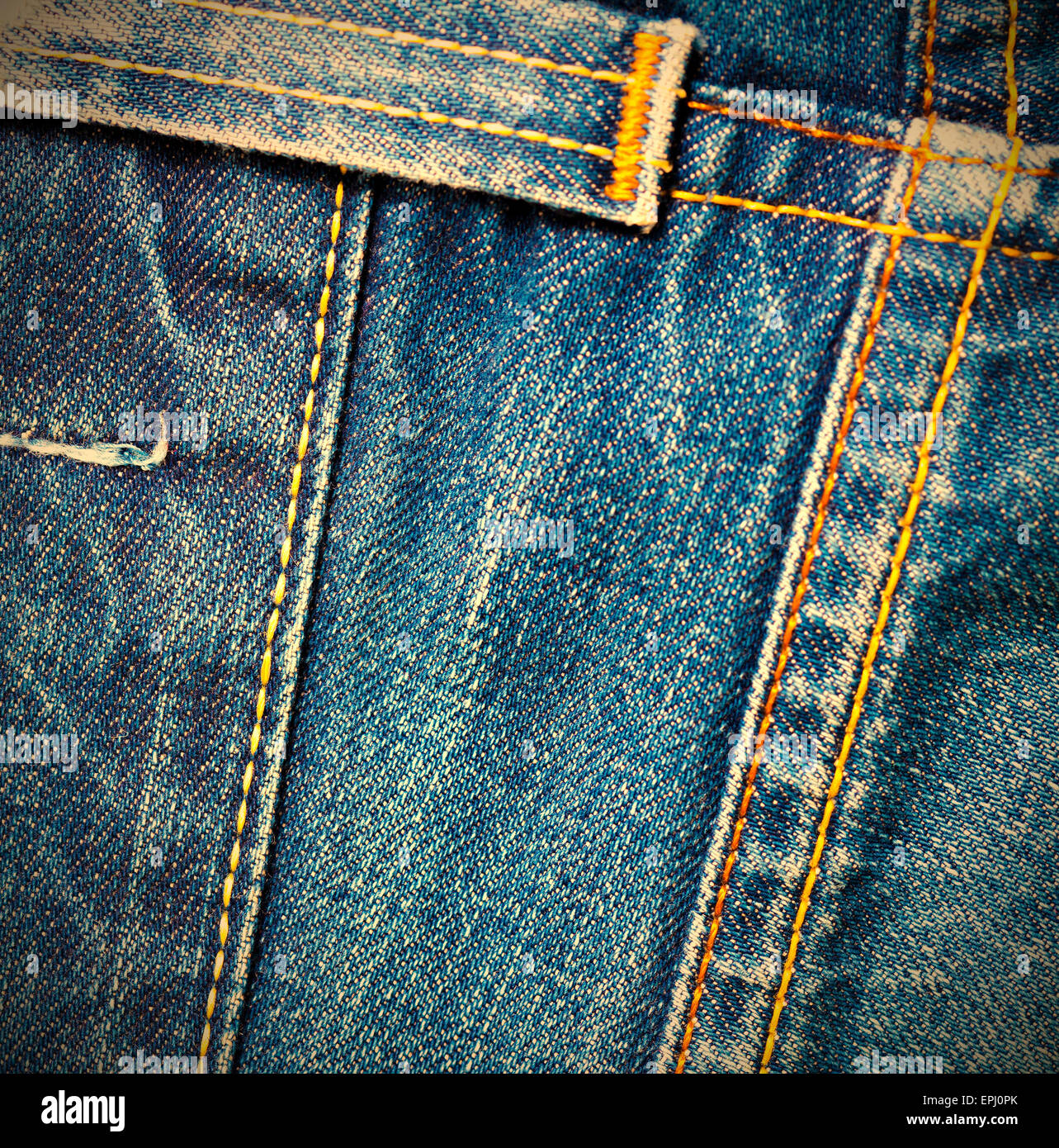 old jeans surface with seams Stock Photo - Alamy
