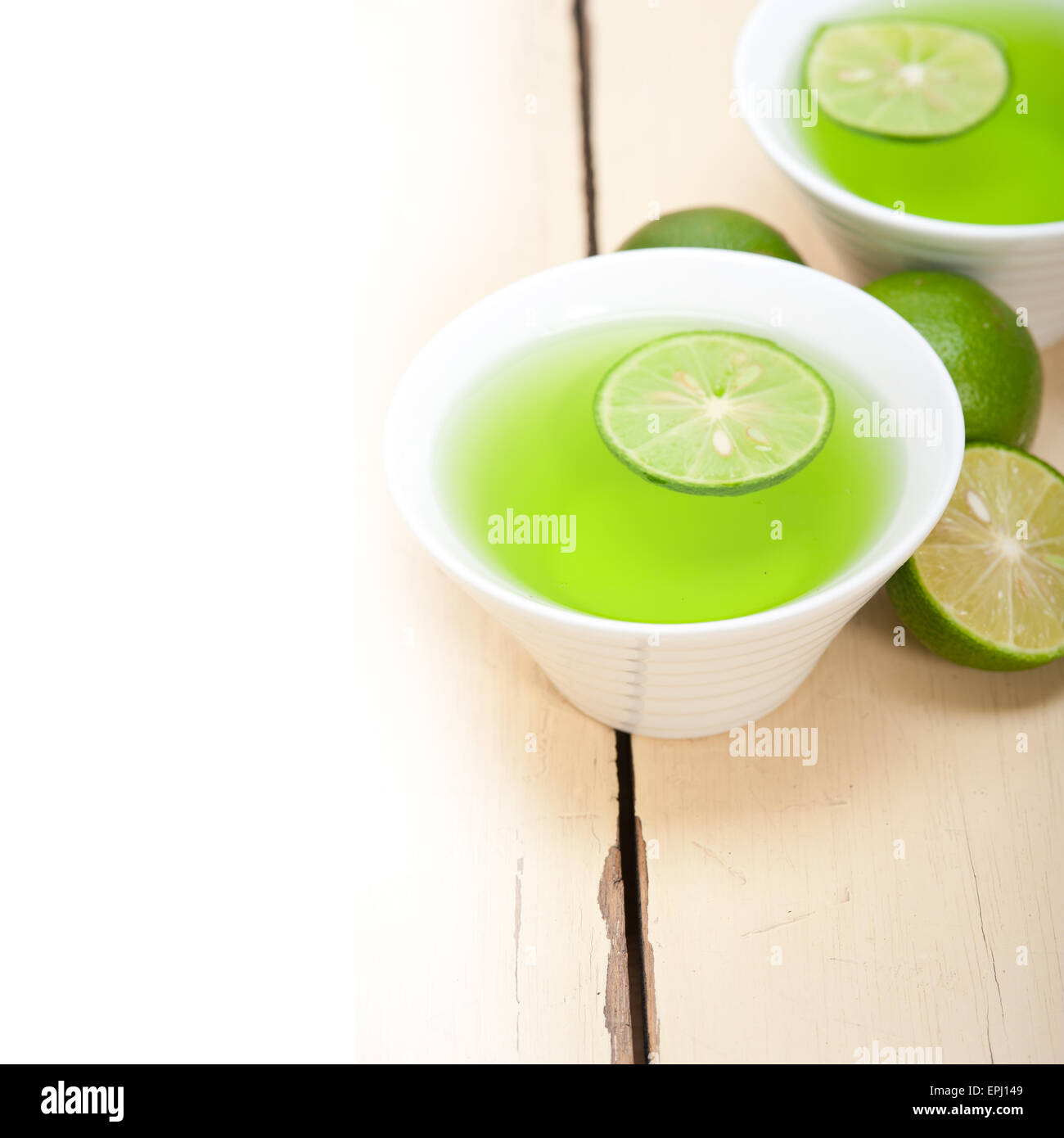green lime lemonade Stock Photo - Alamy