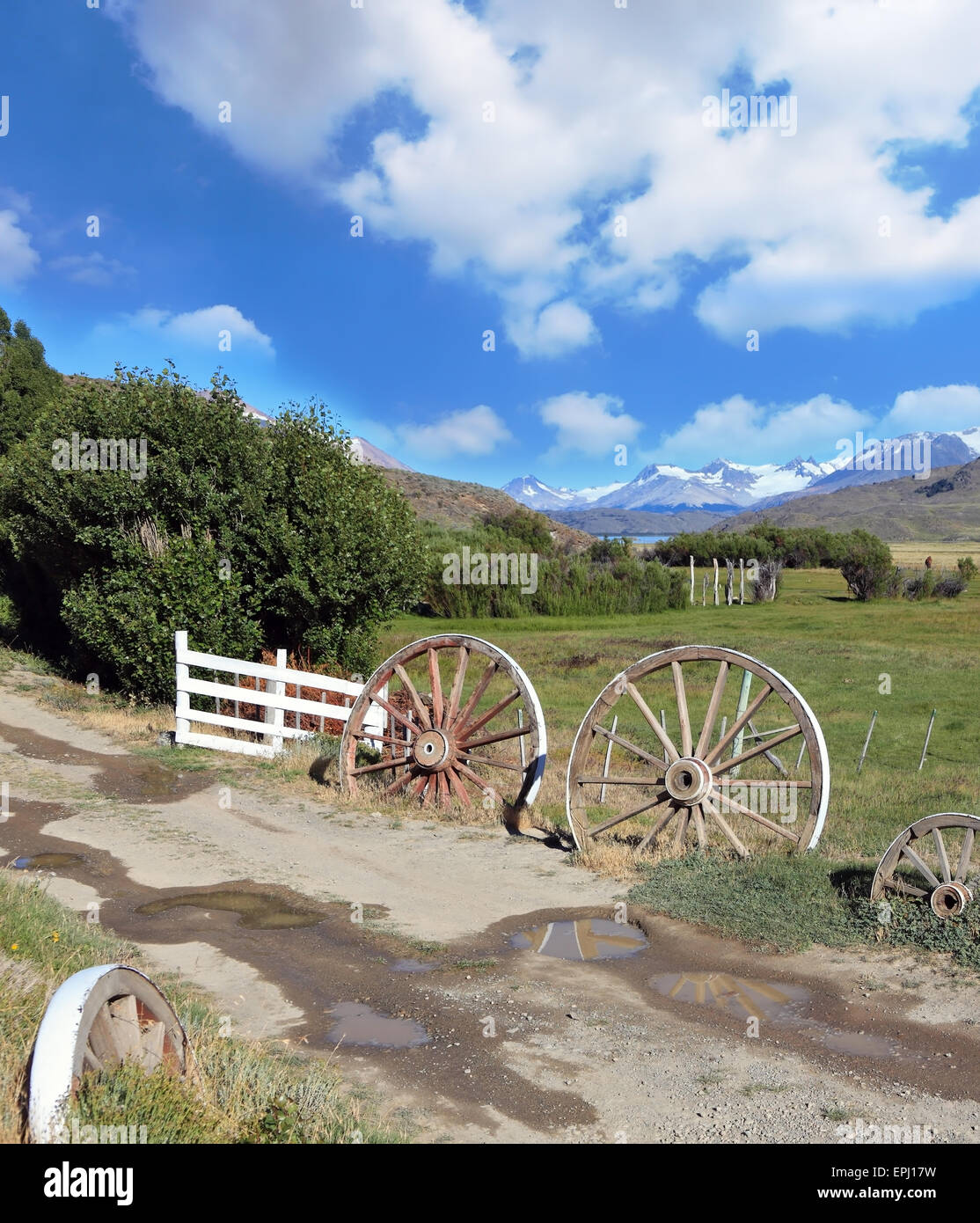 View of the green valley Stock Photo - Alamy
