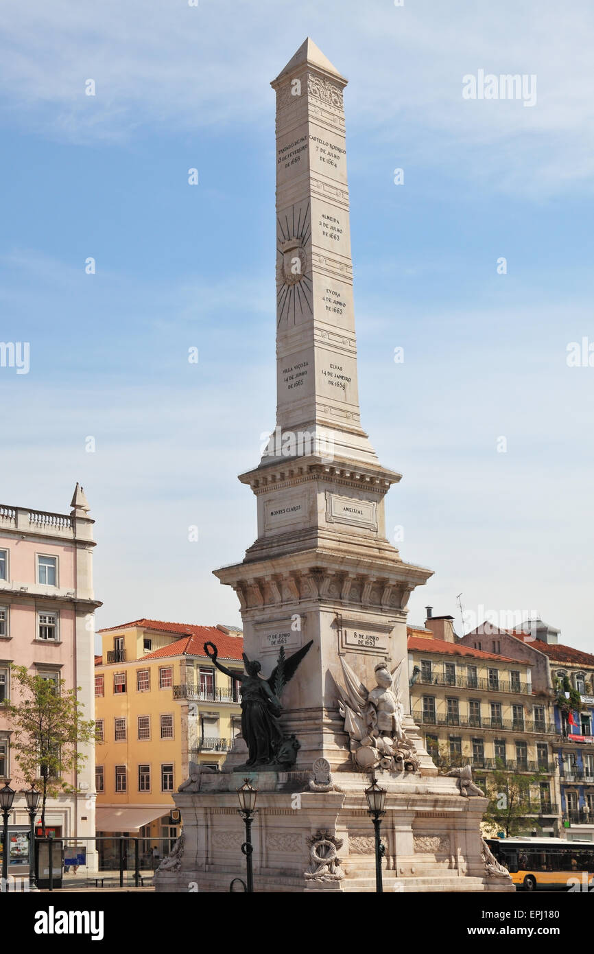 The giant obelisk in the center of Lisbon Stock Photo - Alamy