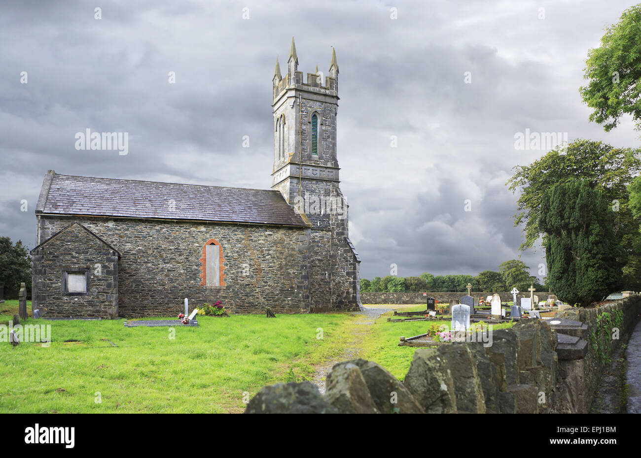 Old church in the Aghadoe area Stock Photo - Alamy