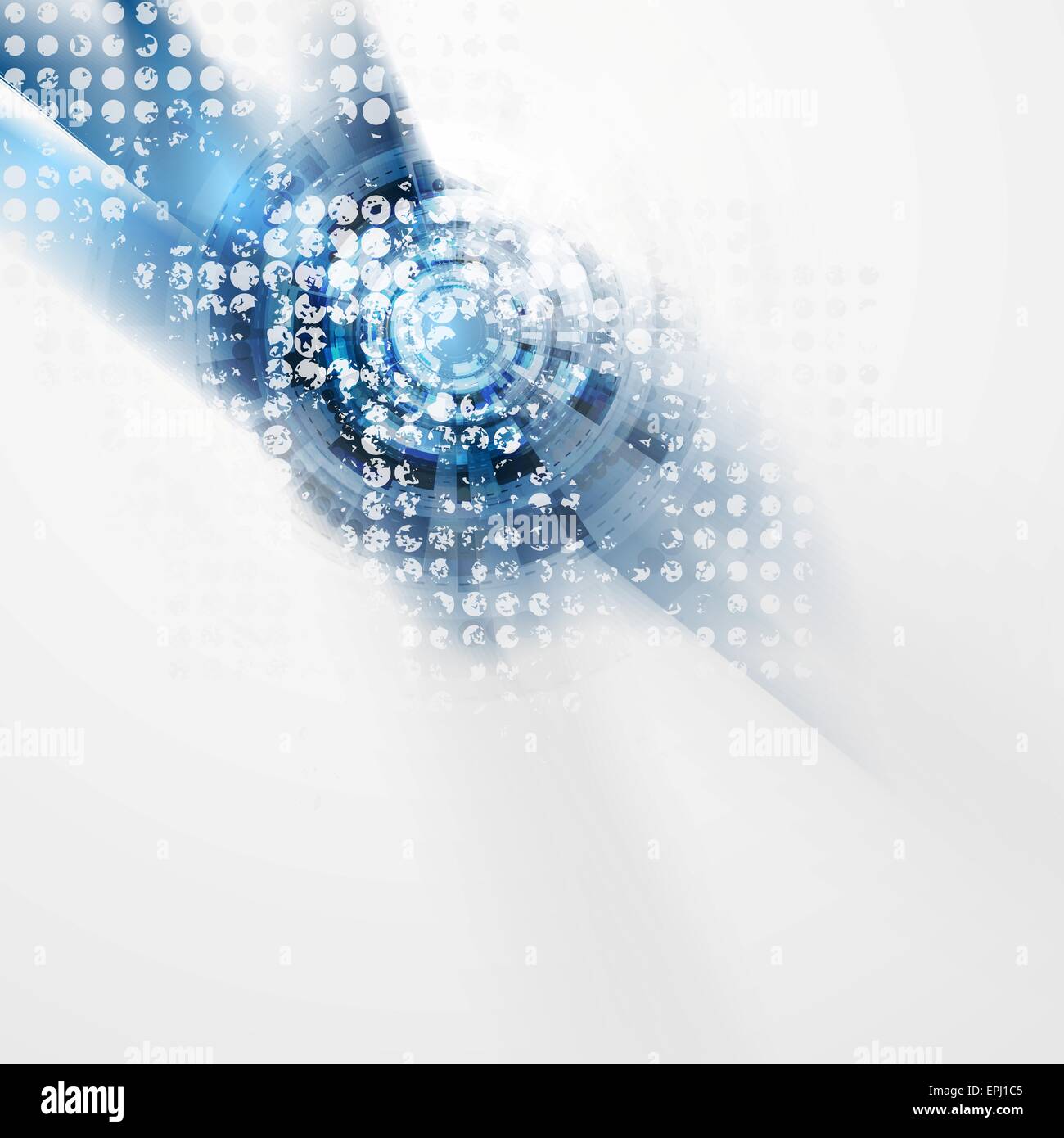 Blue grunge hi-tech vector background Stock Photo - Alamy