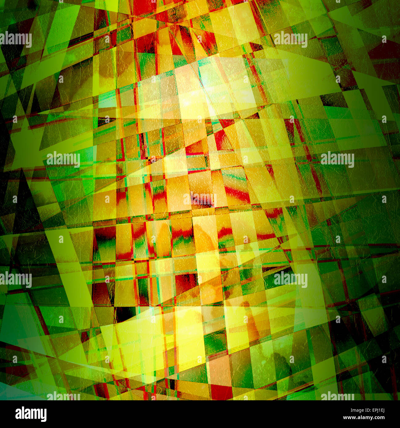 Abstract chaotic pattern with colorful translucent curved lines Stock ...