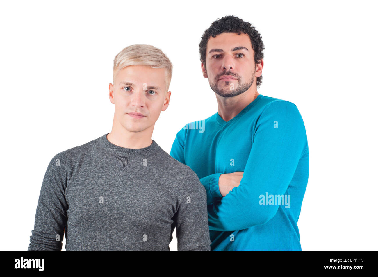 Two men portrait Stock Photo - Alamy