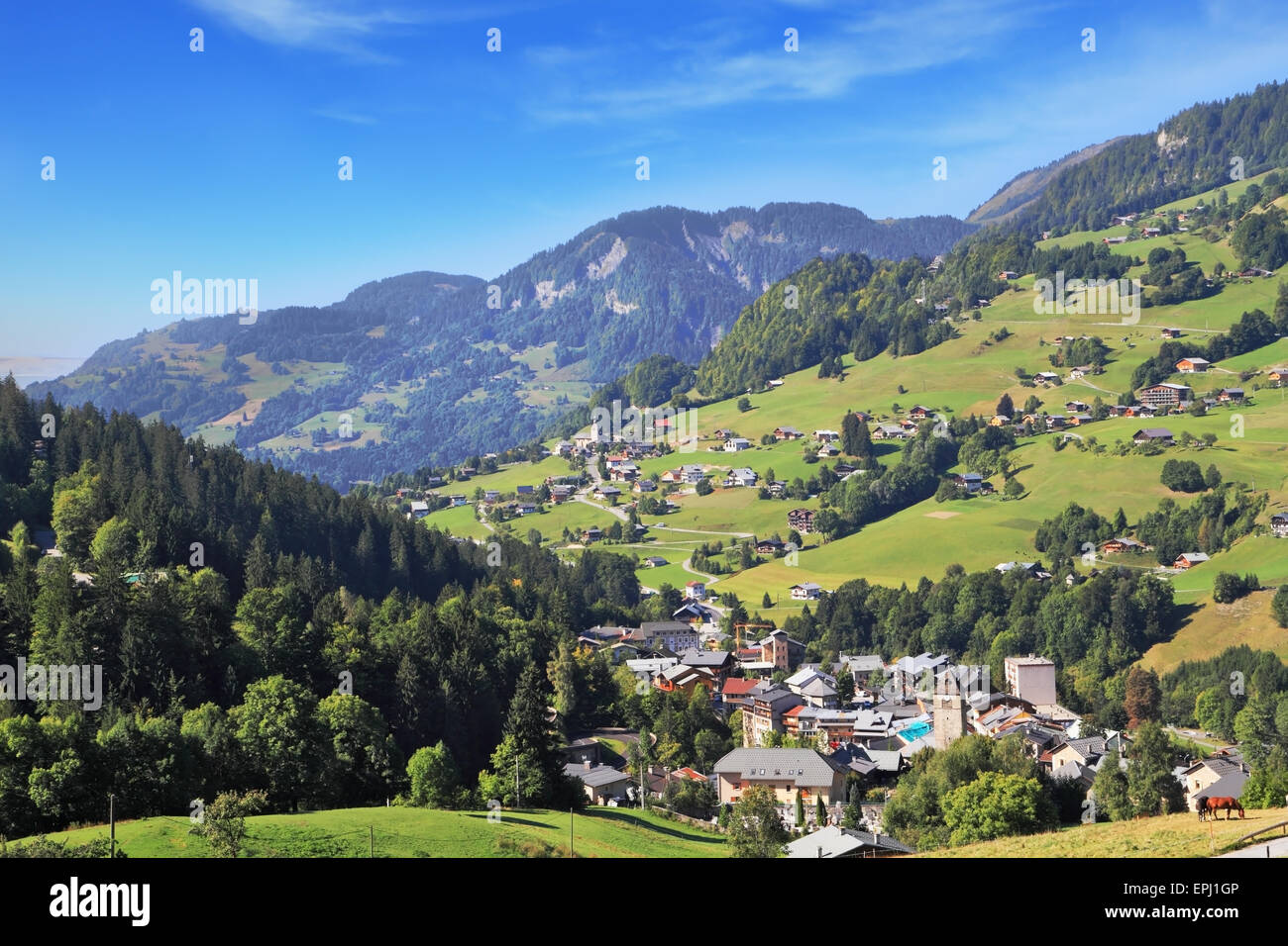 The small village Stock Photo - Alamy