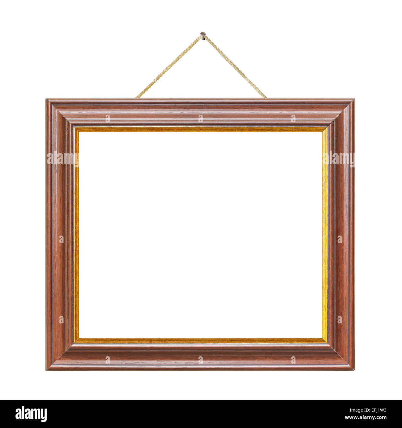 Retro frame on rope Stock Photo - Alamy