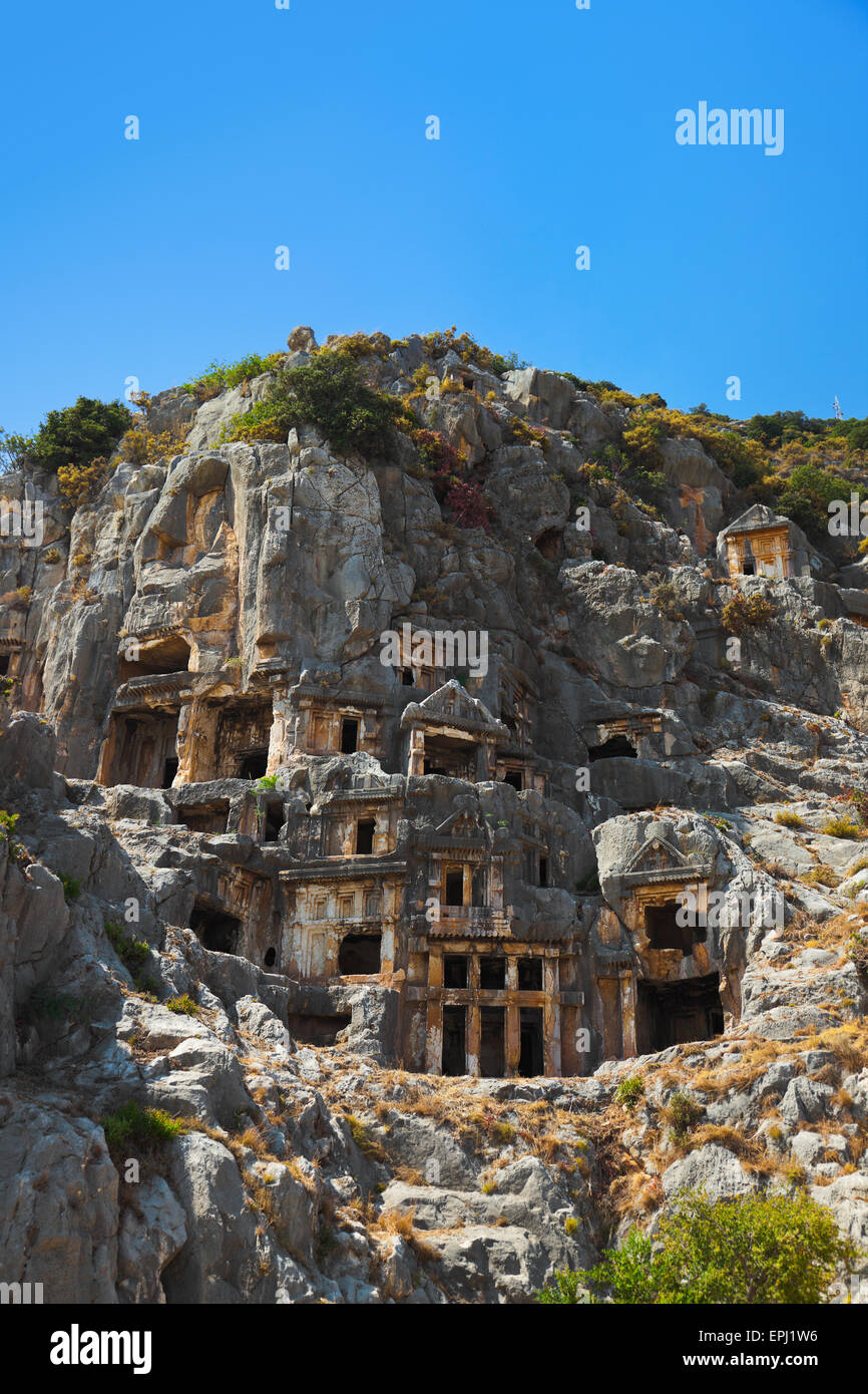 Ancient town in Myra, Turkey Stock Photo - Alamy