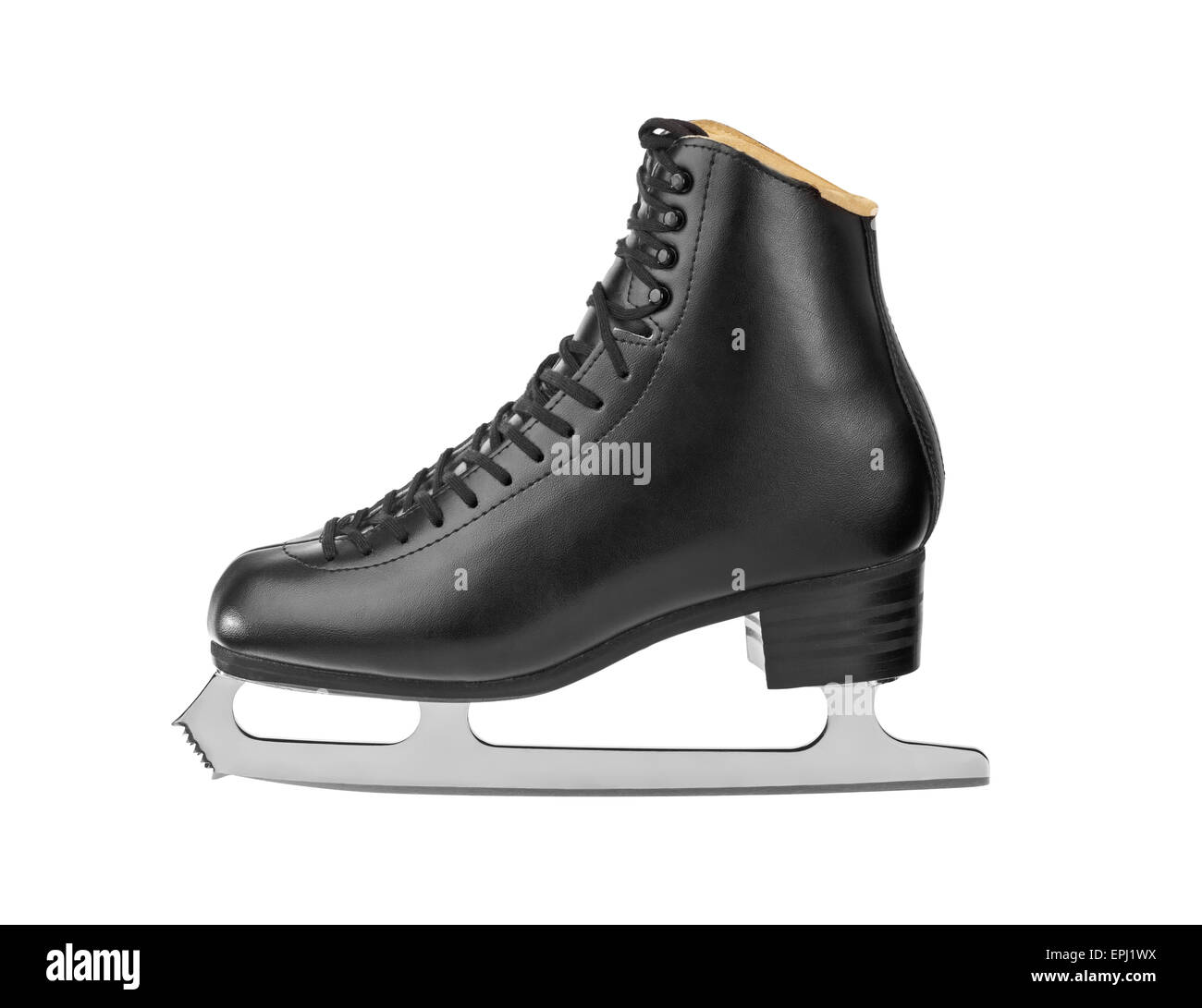Black figure skates Stock Photo - Alamy