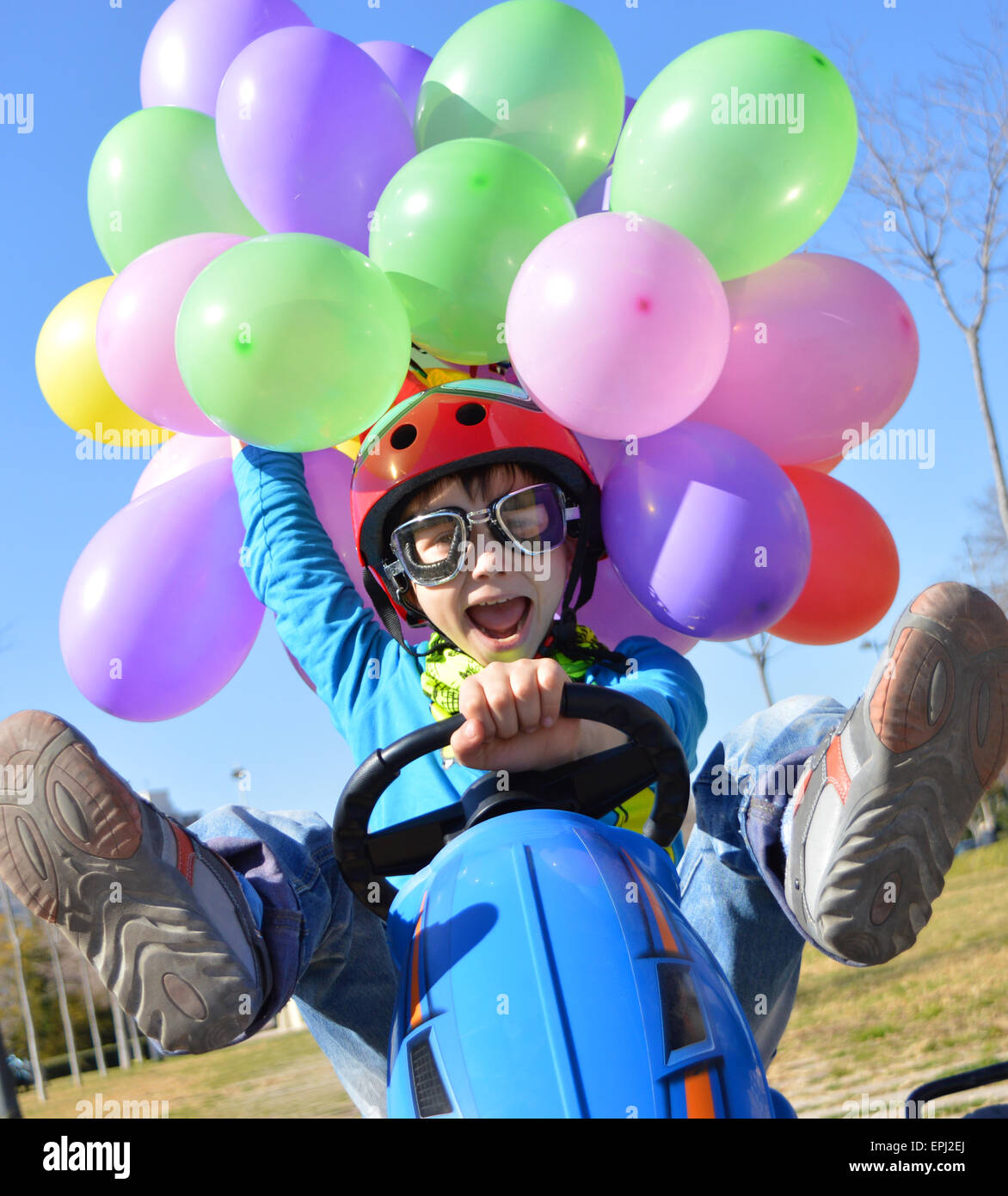 Balloons boy hi-res stock photography and images - Alamy