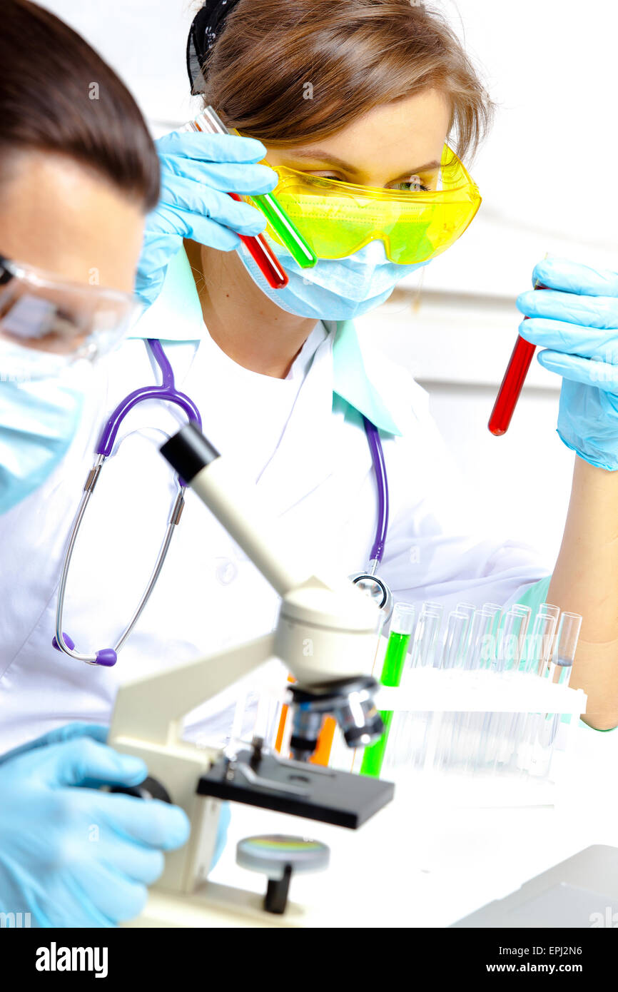 Doctor laboratory tubes hi-res stock photography and images - Alamy