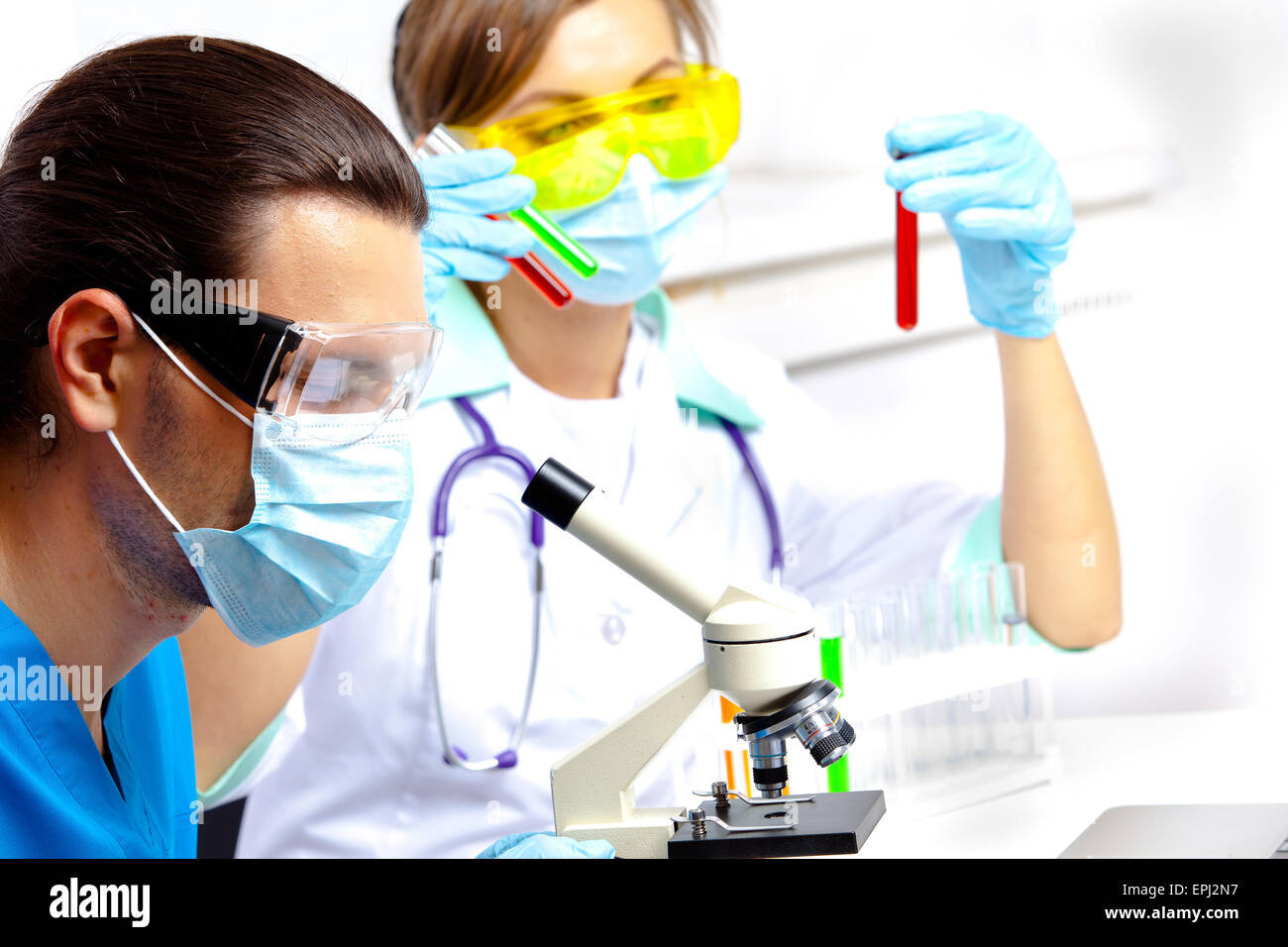 two young doctors Stock Photo - Alamy