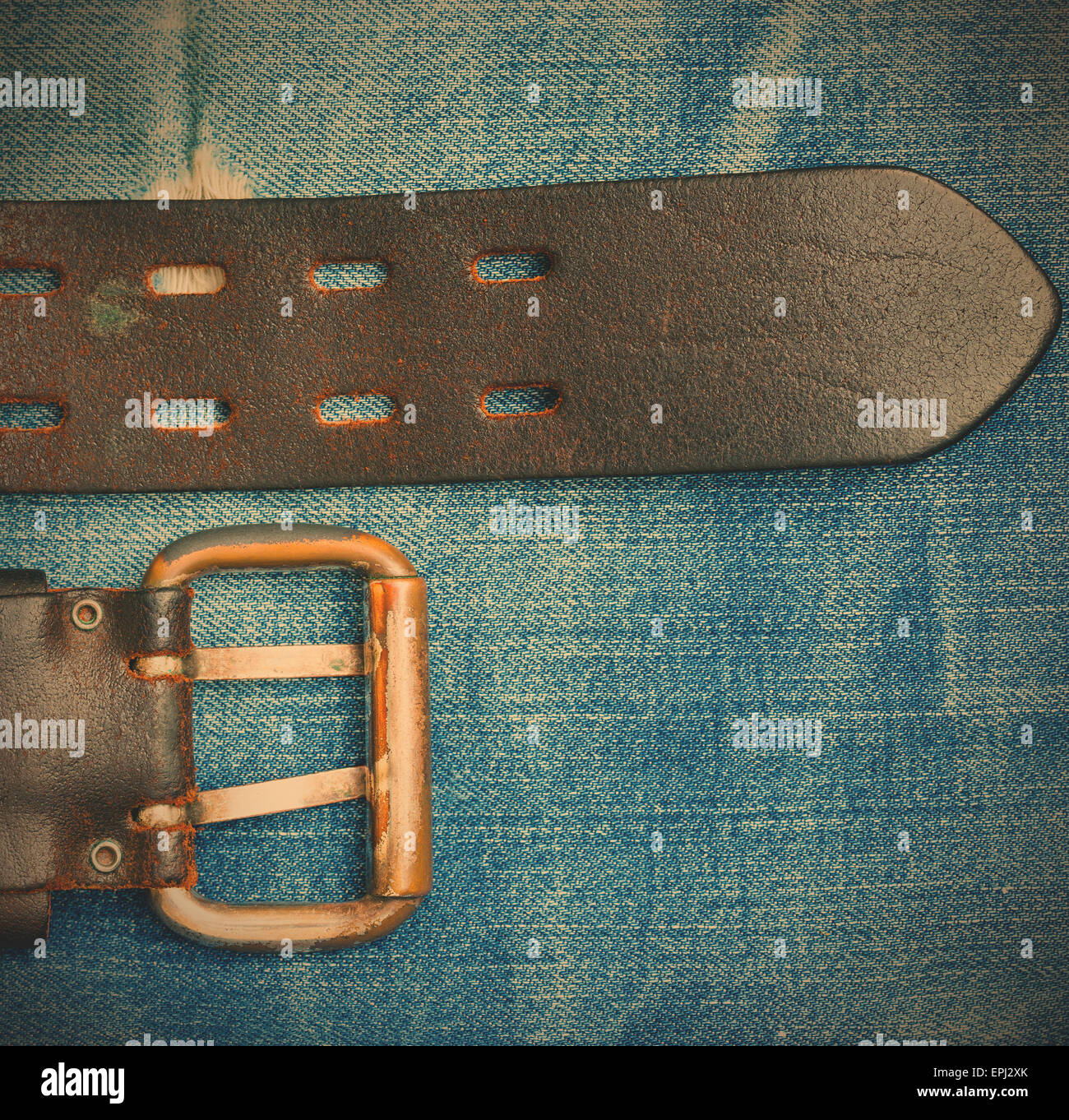 Close up brown leather belt texture hi-res stock photography and images ...