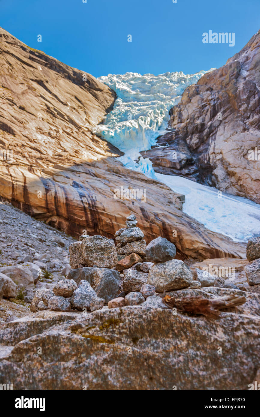 Briksdal glacier - Norway Stock Photo - Alamy