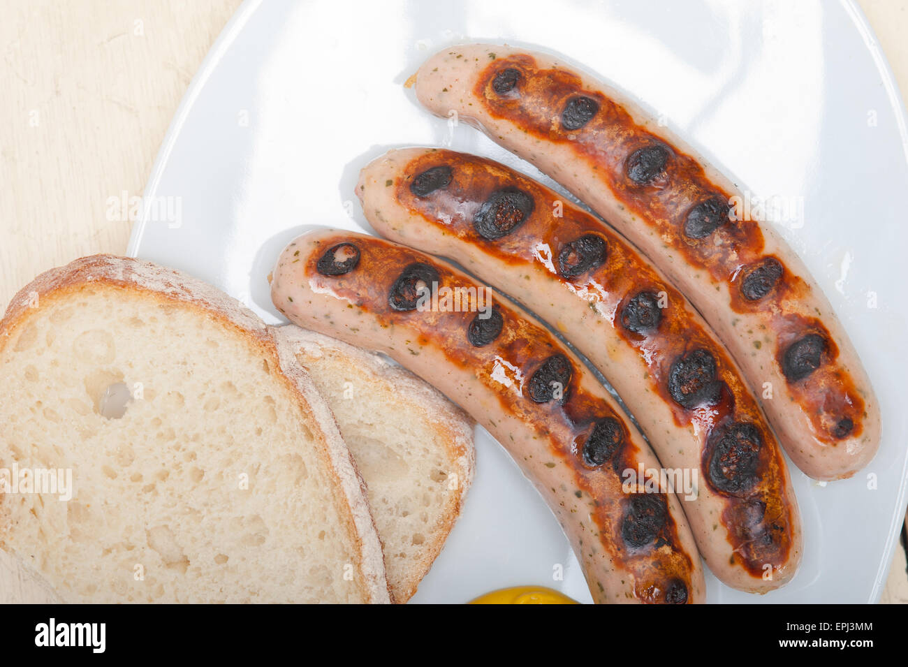 traditional German wurstel sausages Stock Photo - Alamy