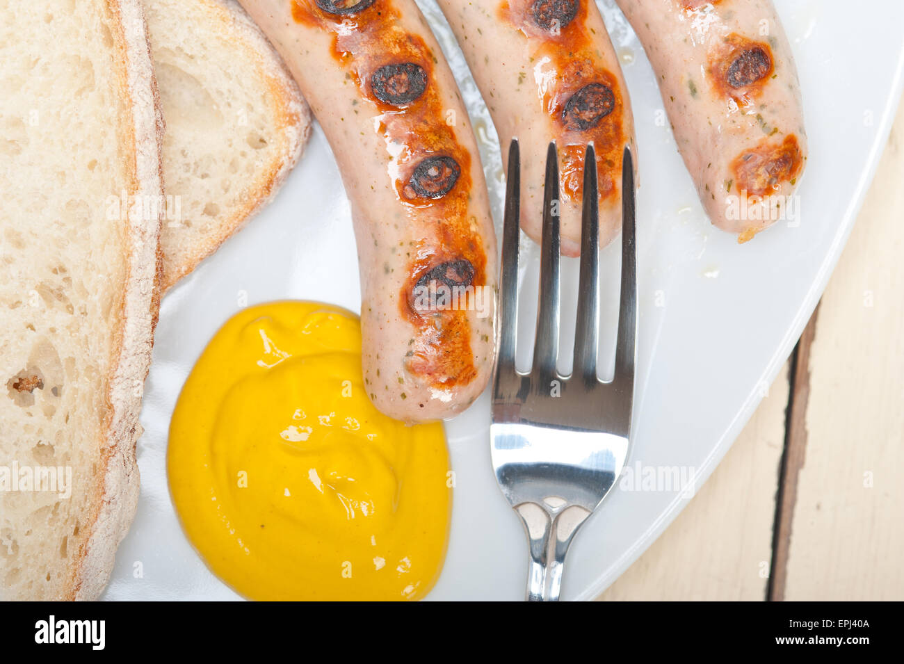 traditional German wurstel sausages Stock Photo - Alamy