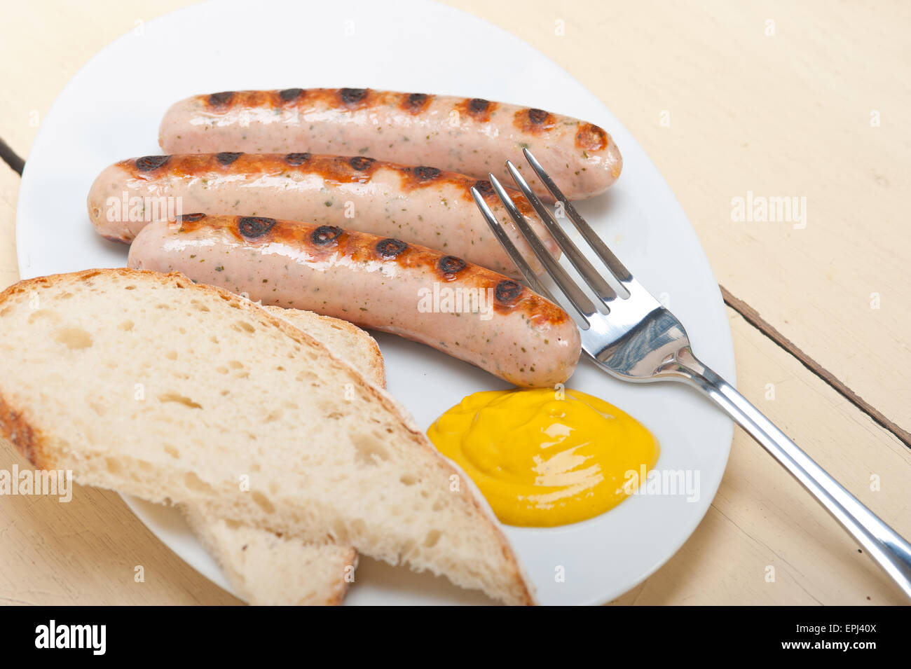 traditional German wurstel sausages Stock Photo - Alamy