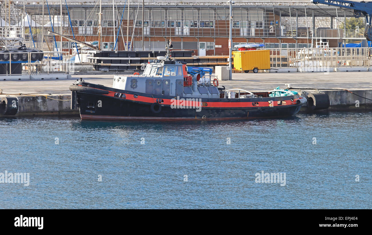 Tugboat moored at sea hi-res stock photography and images - Alamy