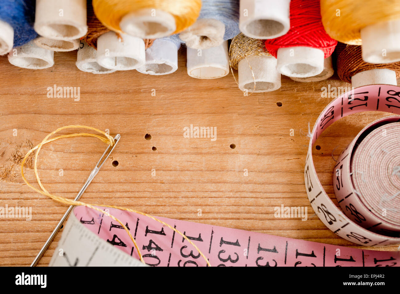 Needle and tape hi-res stock photography and images - Alamy
