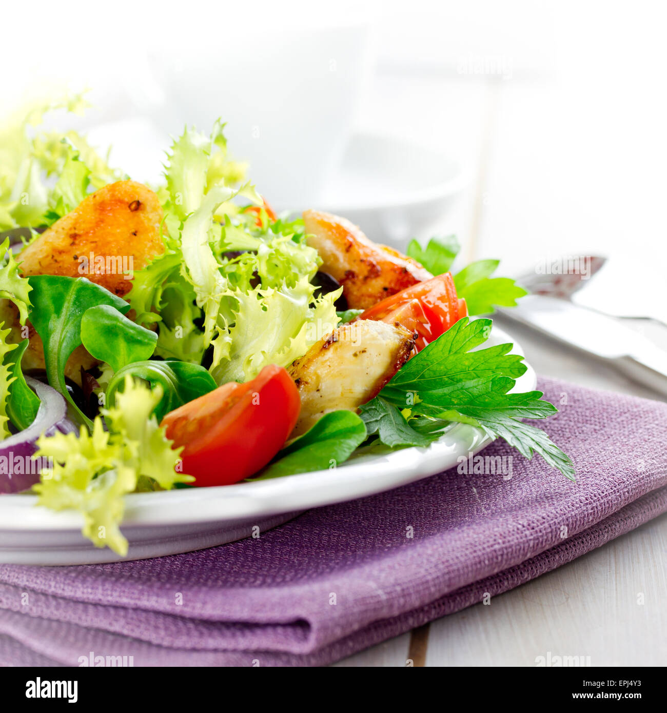 Salad plate hi-res stock photography and images - Alamy