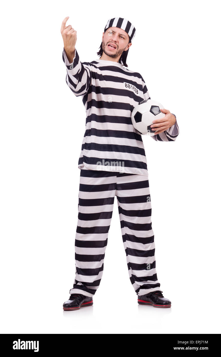 Prison inmate isolated on the white background Stock Photo - Alamy