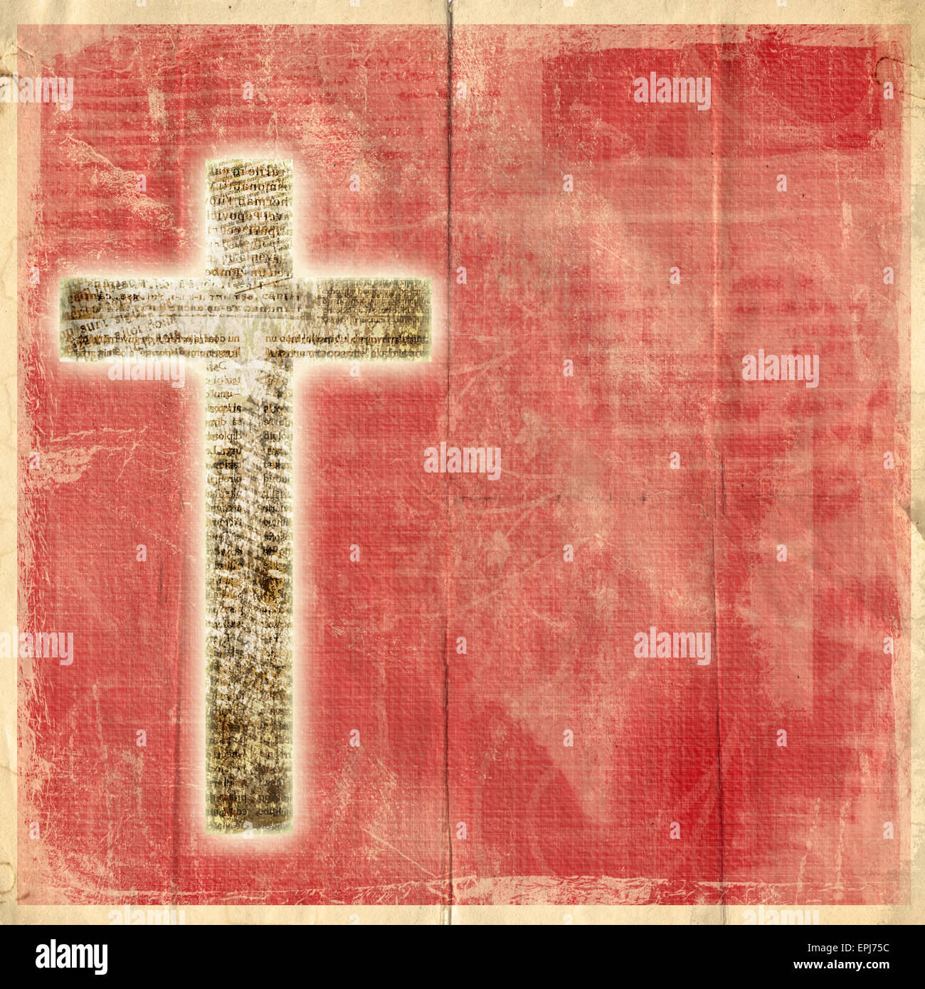 Glowing holy cross on abstract paper background Stock Photo - Alamy