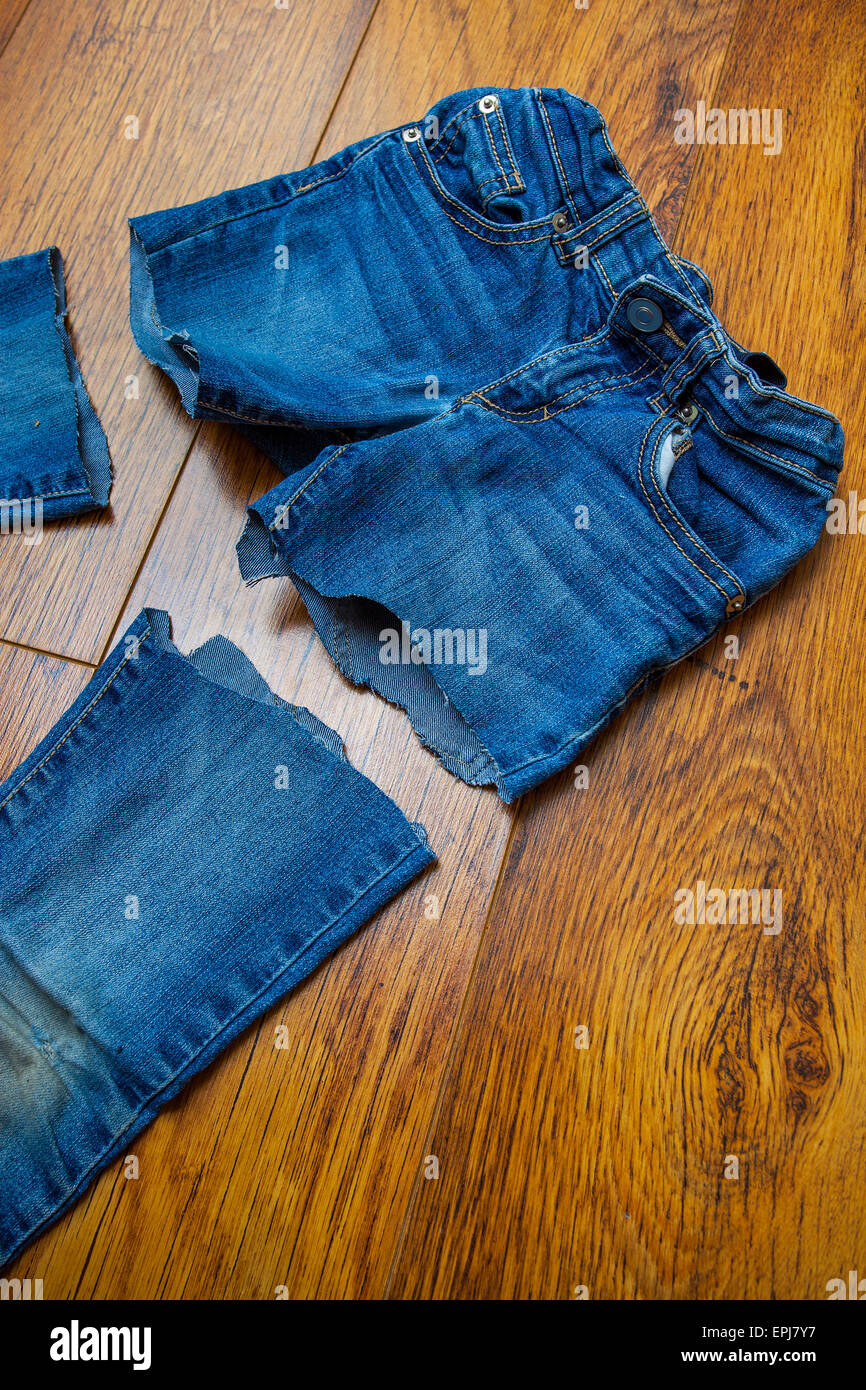 cut old jeans Stock Photo - Alamy