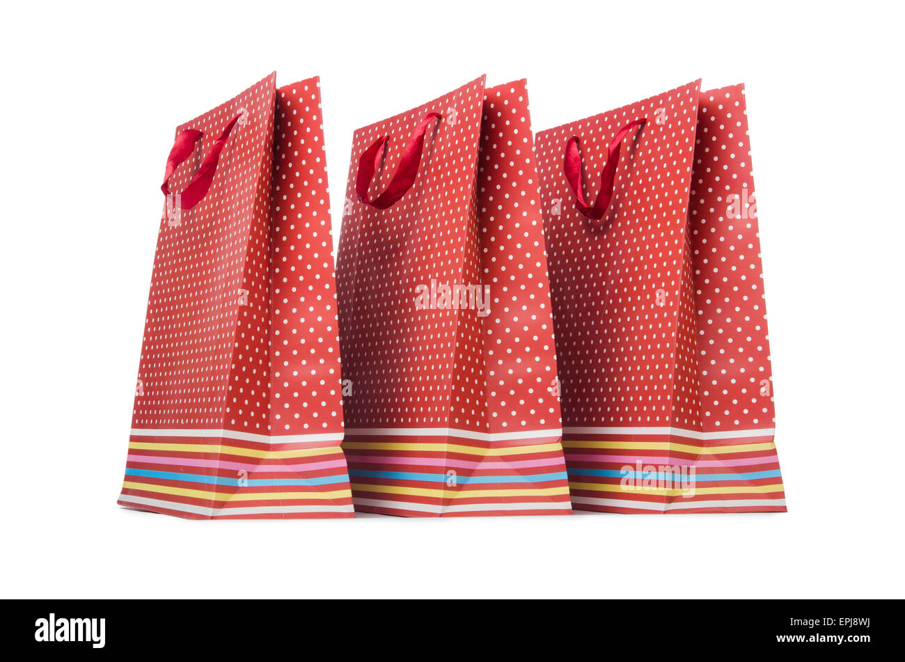 Gift bags isolated on the white background Stock Photo - Alamy
